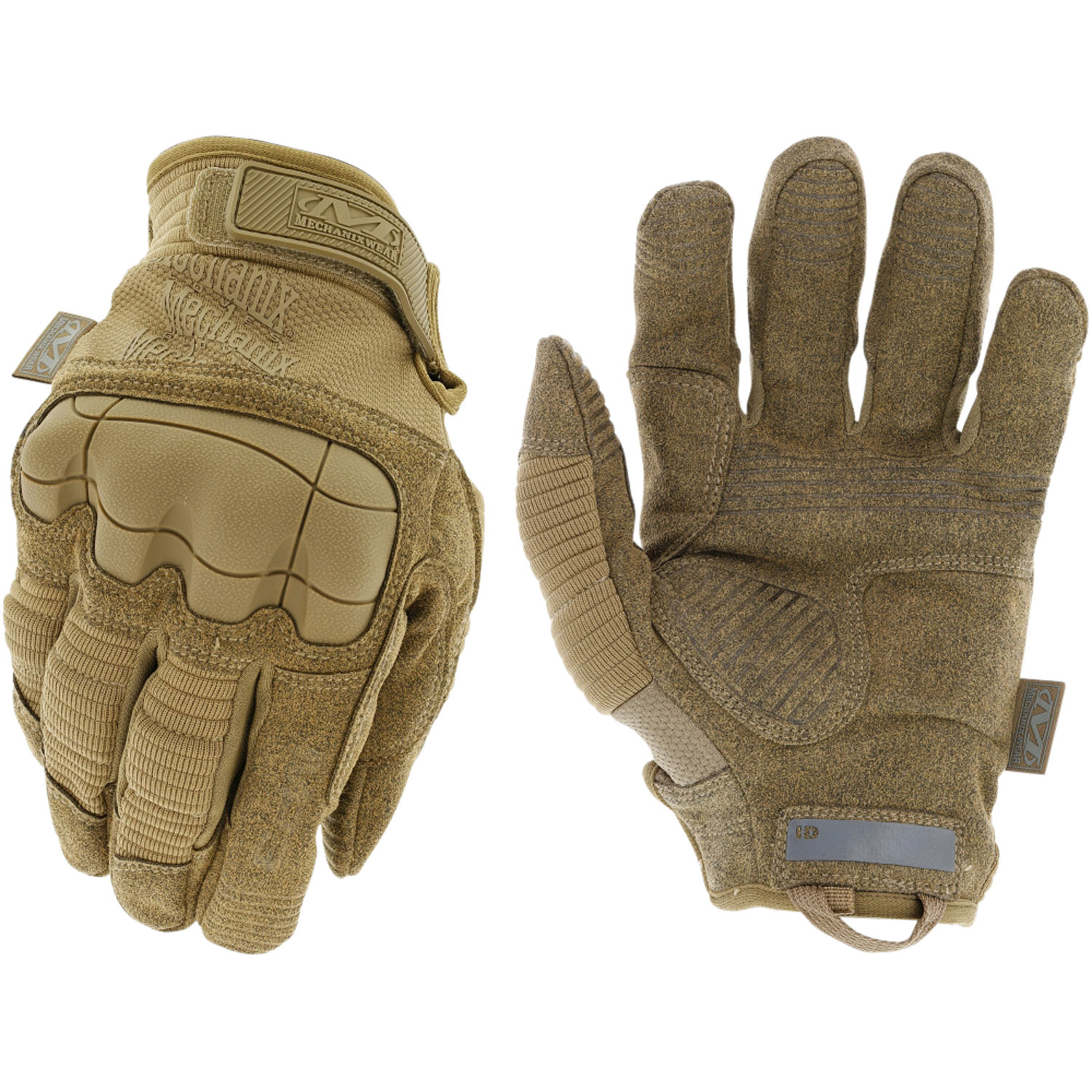 Mechanix Wear MP372010 M-Pact 3 Coyote Synthetic Leather Large Velcro ...